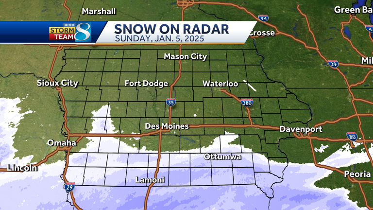 Iowa weather: Why the radar says it's snowing but it's not