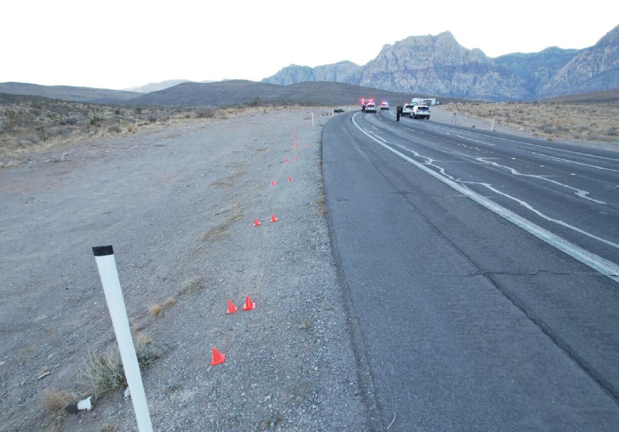 51-year-old North Las Vegas man dies in Red Rock Canyon crash