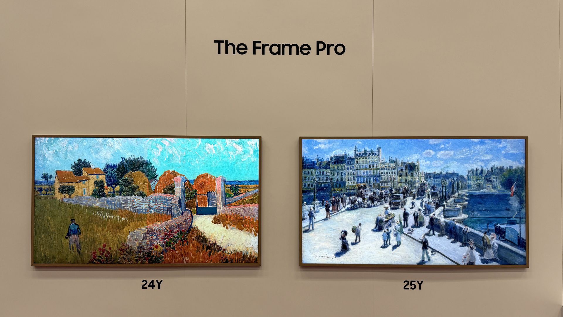 I saw Samsung's new The Frame Pro mini-LED TV, and it's whole new work ...