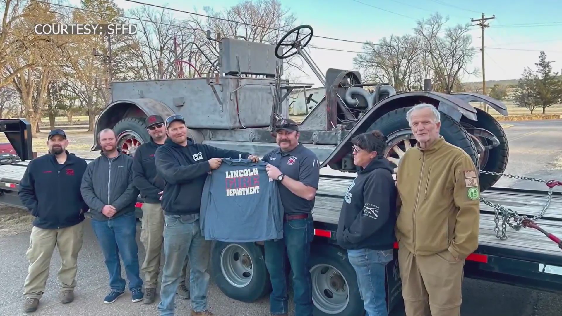Santa Fe Fire Department reunited with first fire truck