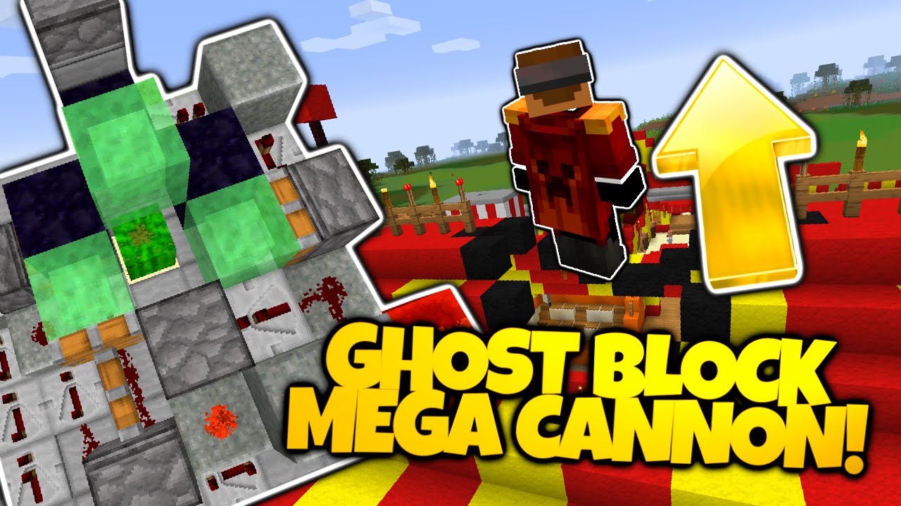 Minecraft Redstone | GHOST SLIME MEGA CANNON | Slime Ghost Block ...