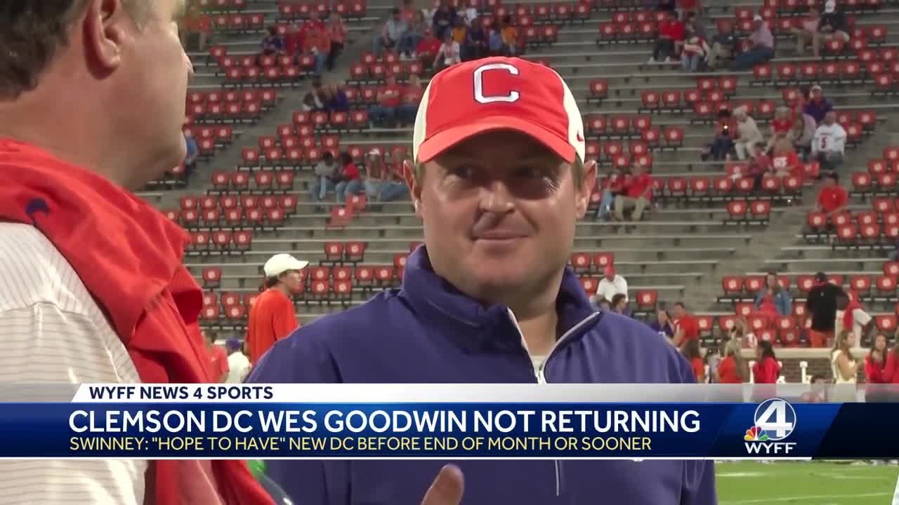 Clemson parts ways with defensive coordinator Wes Goodwin