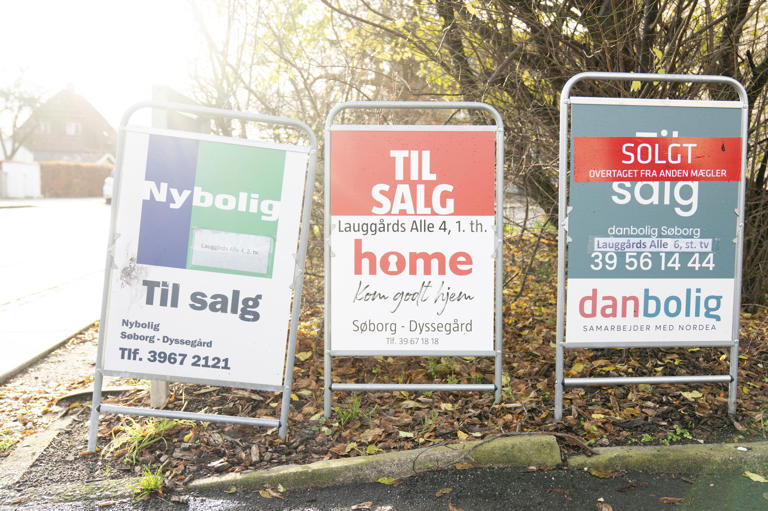 Flere huse er til salg - færre lejligheder