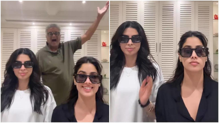 Janhvi Kapoor and Khushi Kapoor's hilarious reel featuring Boney Kapoor ... Janhvi Kapoor and Khushi Kapoor's hilarious reel featuring Boney Kapoor ...