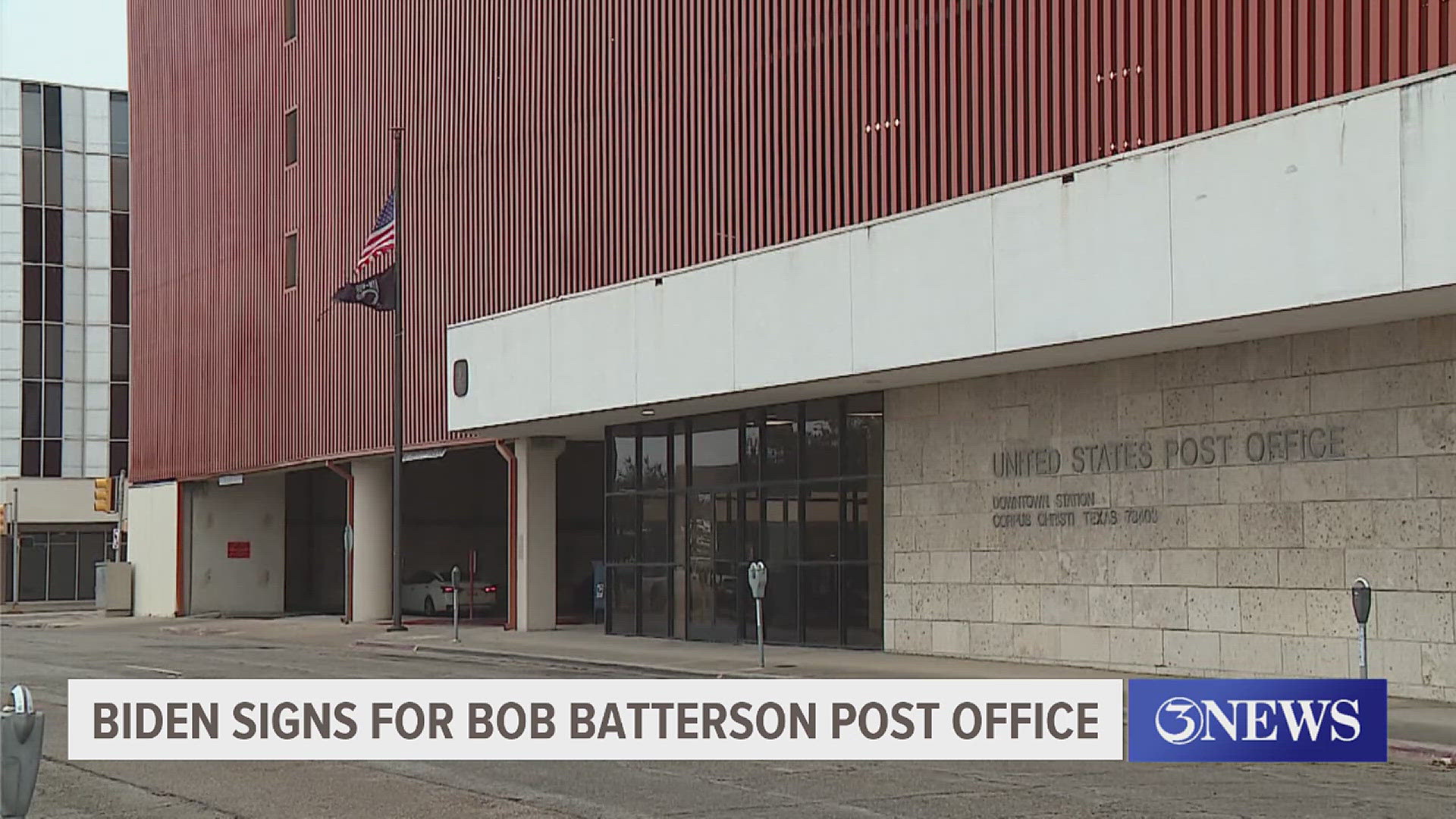 Biden signs for Bob Batterson post office
