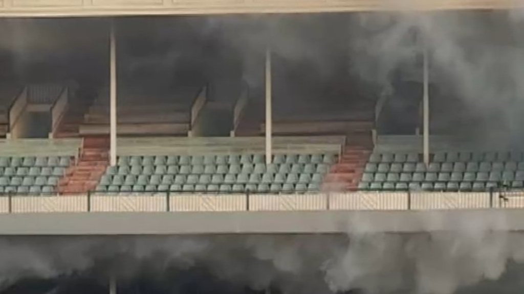 Man arrested after suspicious fire at heritage-listed racecourse grandstand
