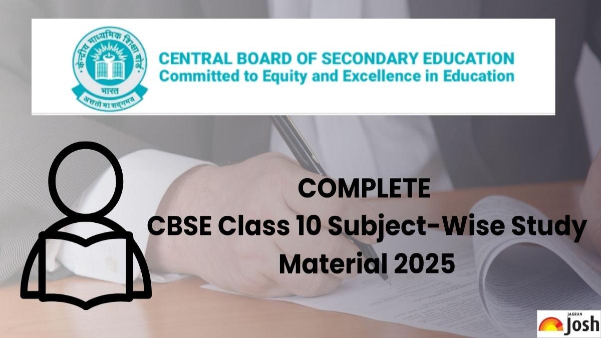 COMPLETE CBSE Class 10 Subject-Wise Study Material 2025 to Boost ...