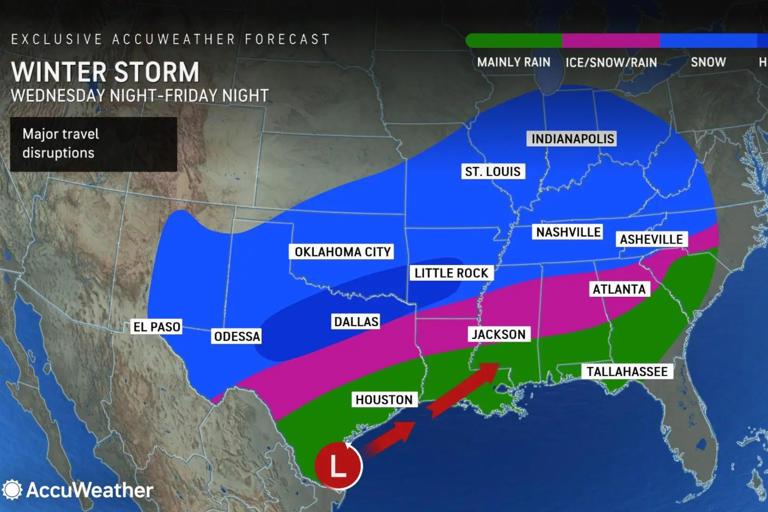 Map Shows 17 States Under Threat of Fresh Winter Storm