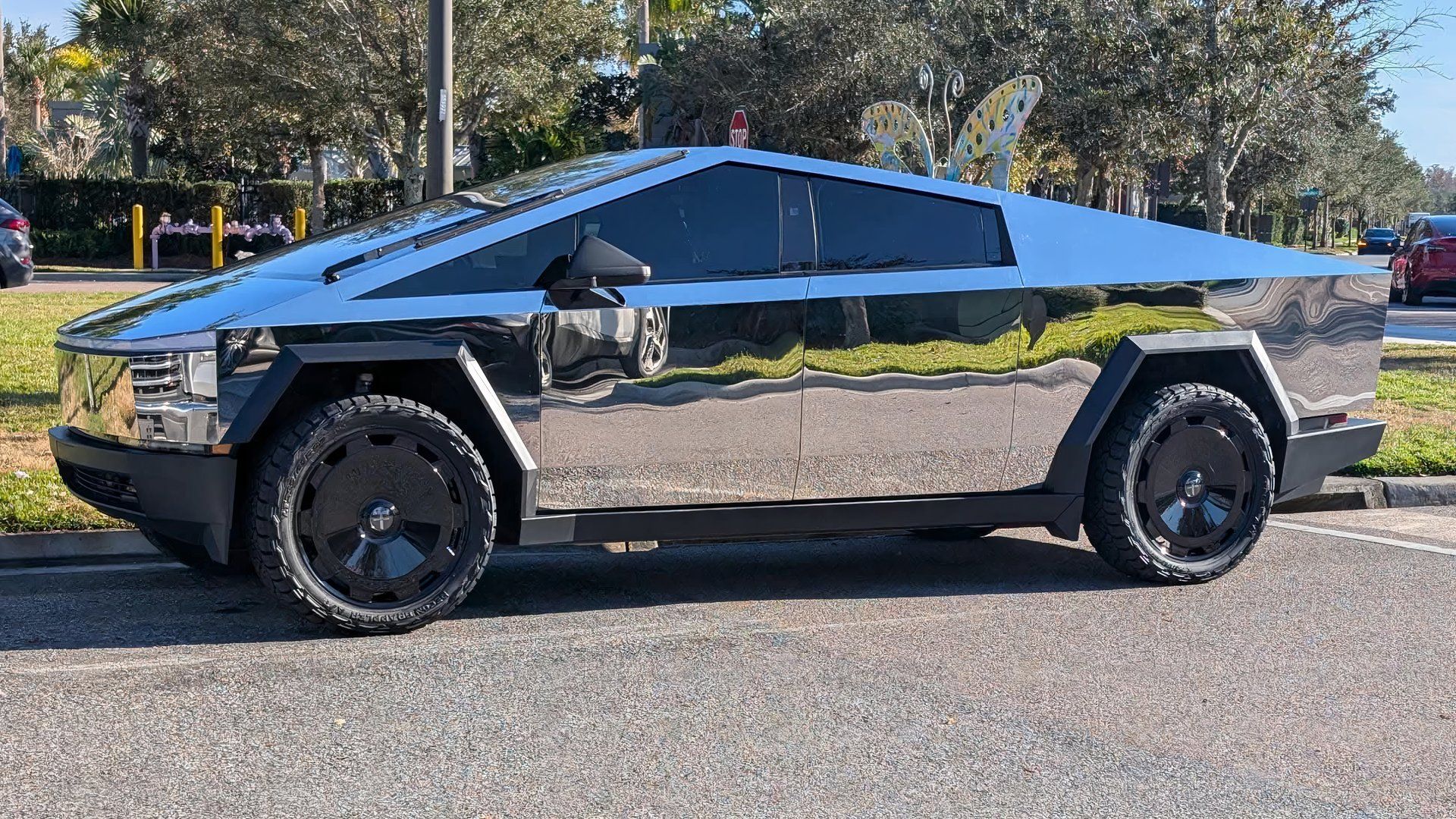 Mirror Polish Tesla Cybertruck Raises Road Legality Concerns