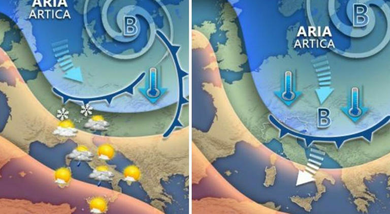 Meteo, il gelo artico raggiunge l'Italia: piogge, grandine e neve anche a bassa quota. Ecco quando