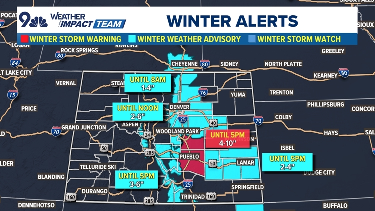 Weather Impact Day: Cold will linger along Colorado's Front Range after ...