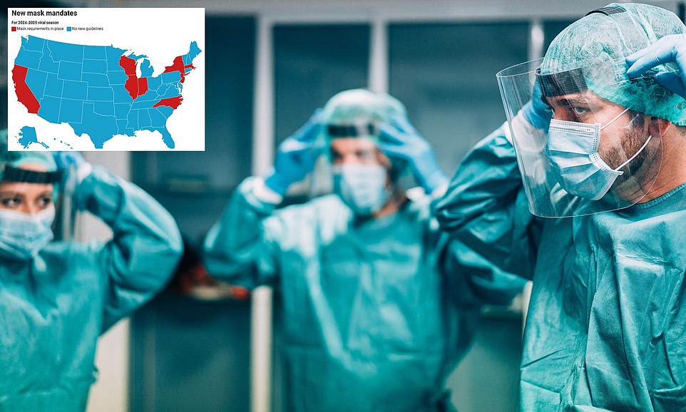 Face mask mandates make a comeback in eight US states