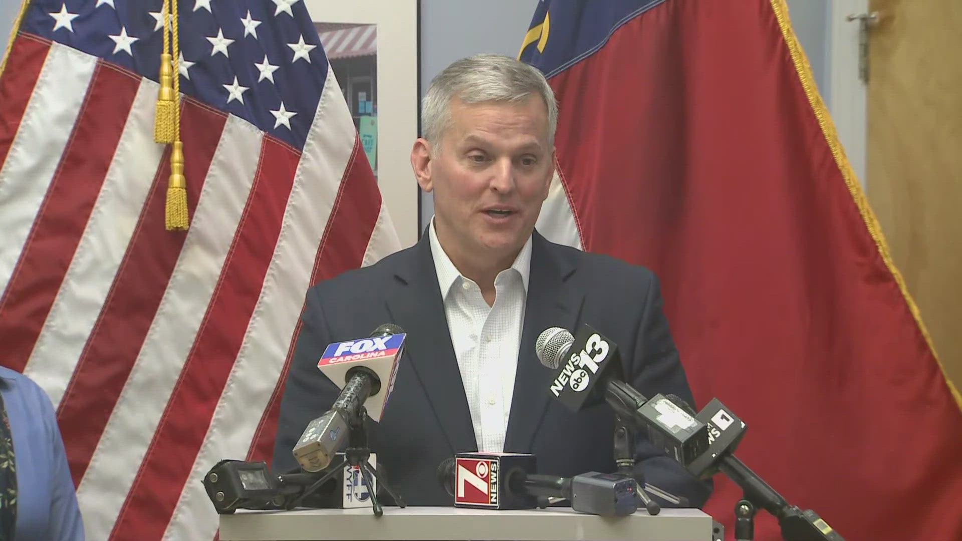 Gov. Josh Stein visits Asheville, NC