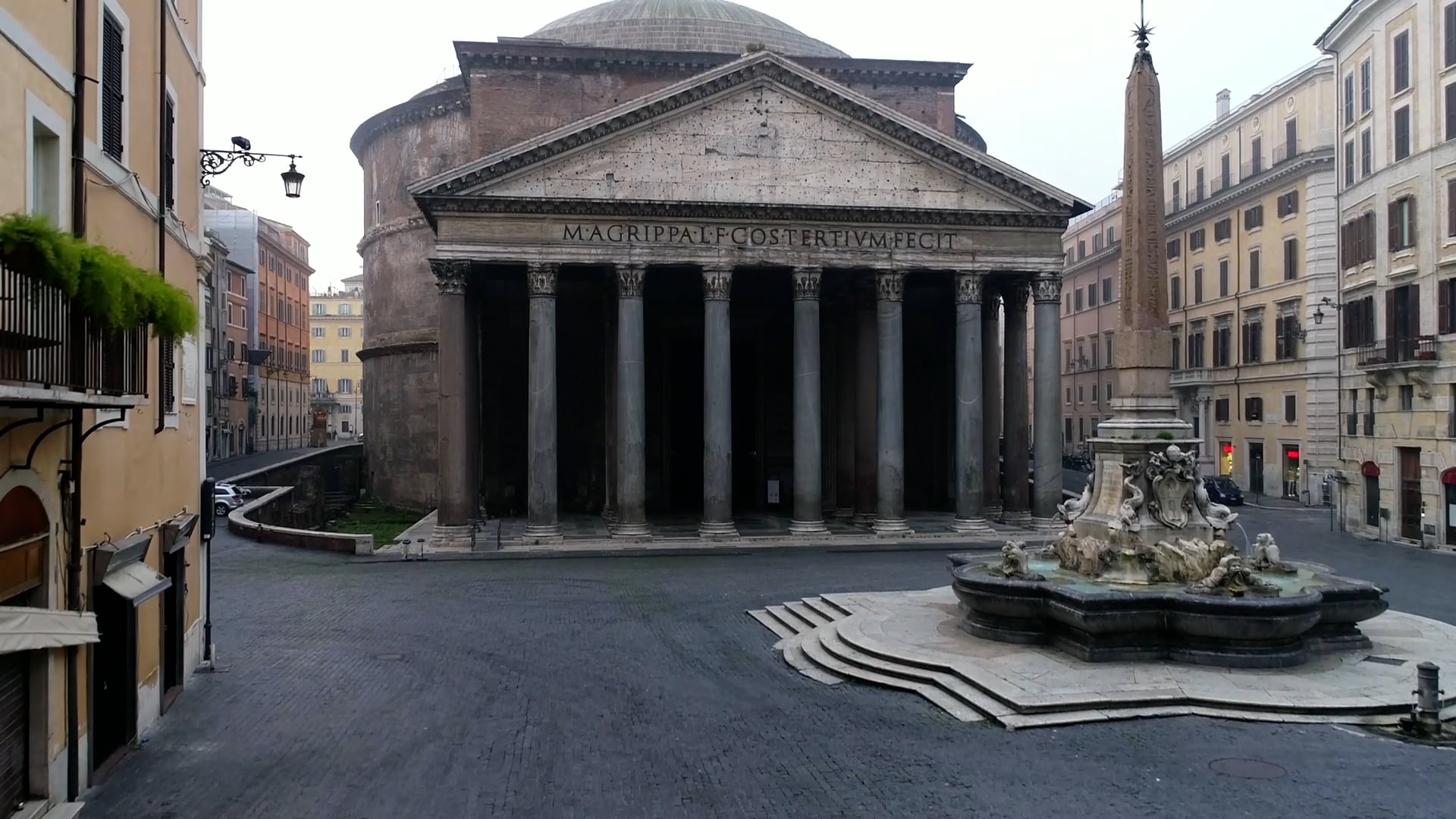 Stunning Drone Footage of Rome's Ancient Pantheon