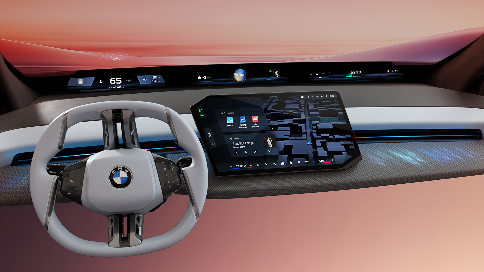 Photo Gallery: BMW's New Panoramic Vision Infotainment Display