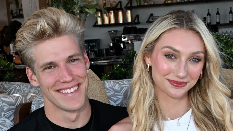 Cameron Brink Is a Total Angel in White Crochet Dress Packing on PDA ...