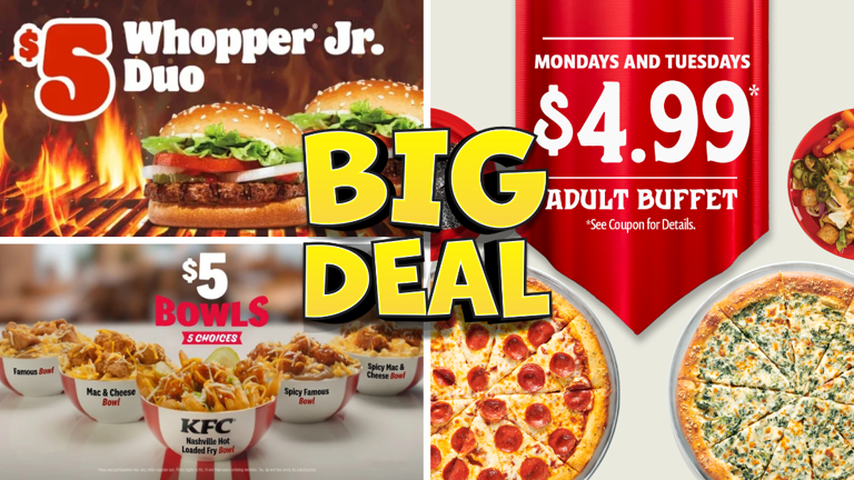 Fast Food Deals You Can't Miss from Burger King, KFC, and More