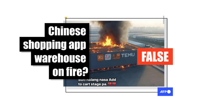 AI image of 'burning Temu warehouse in China' stems from satire