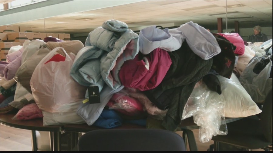 ‘It just warms our hearts’: Local heating business collects coats for kids