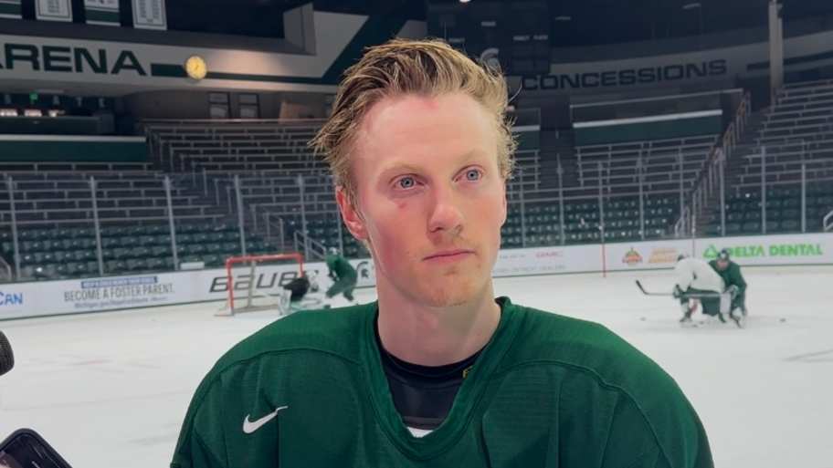 WATCH: Michigan State F Daniel Russell Talks Game Winner at Frozen ...