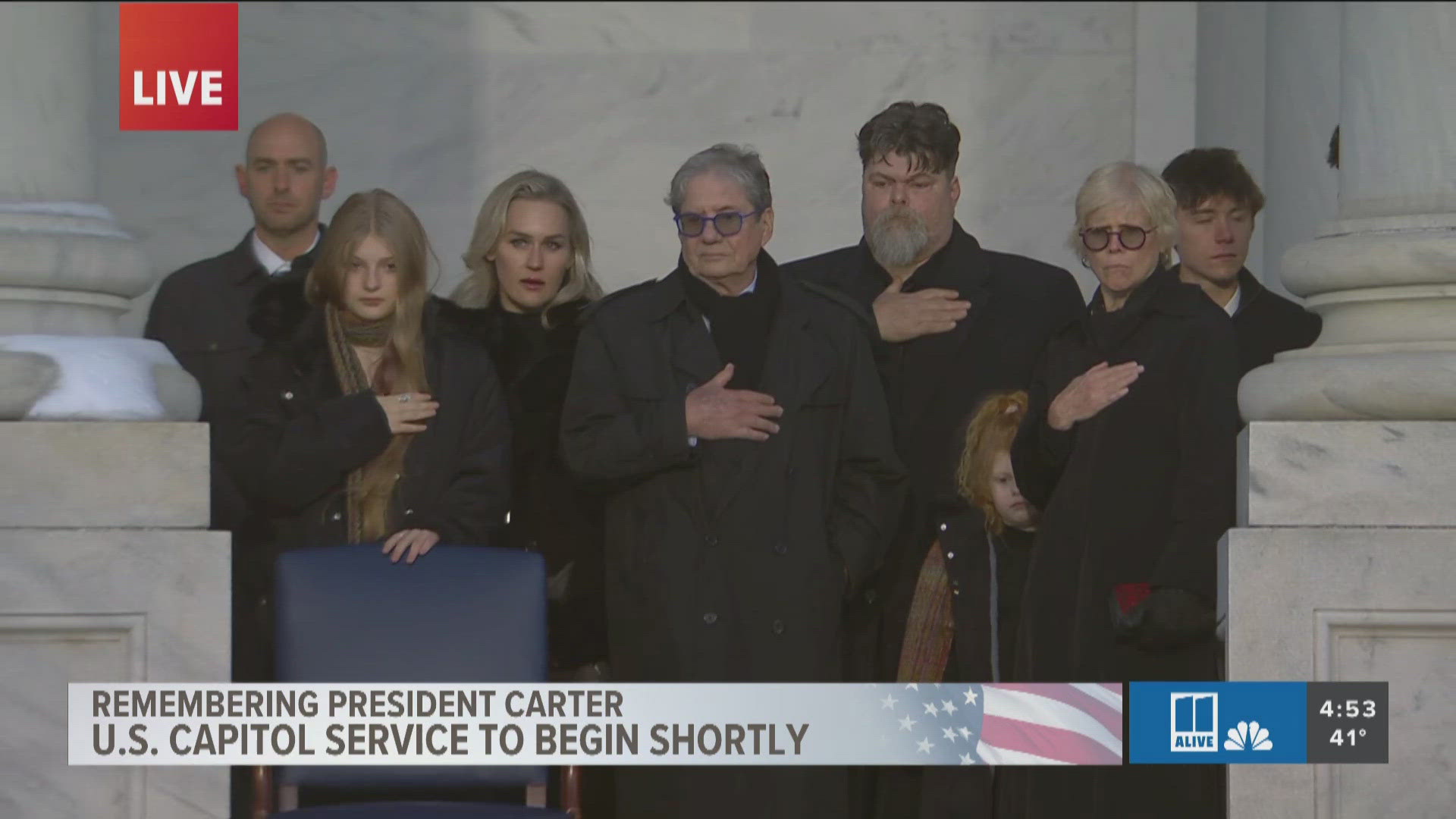 Carter family honors Jimmy Carter on US Capitol steps