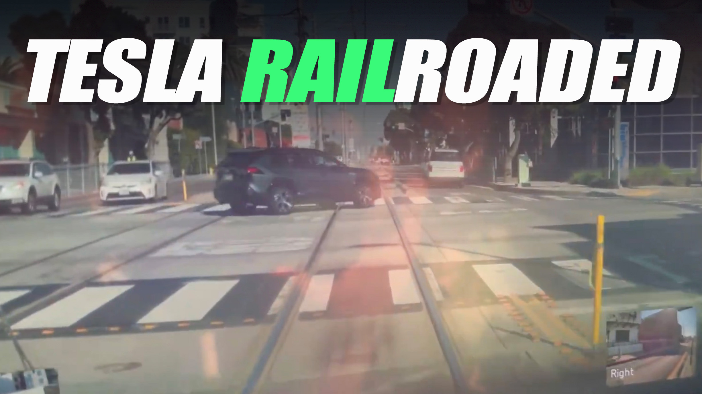 Self-Driving Tesla Terrifies Owner By Turning Onto California Train Lines