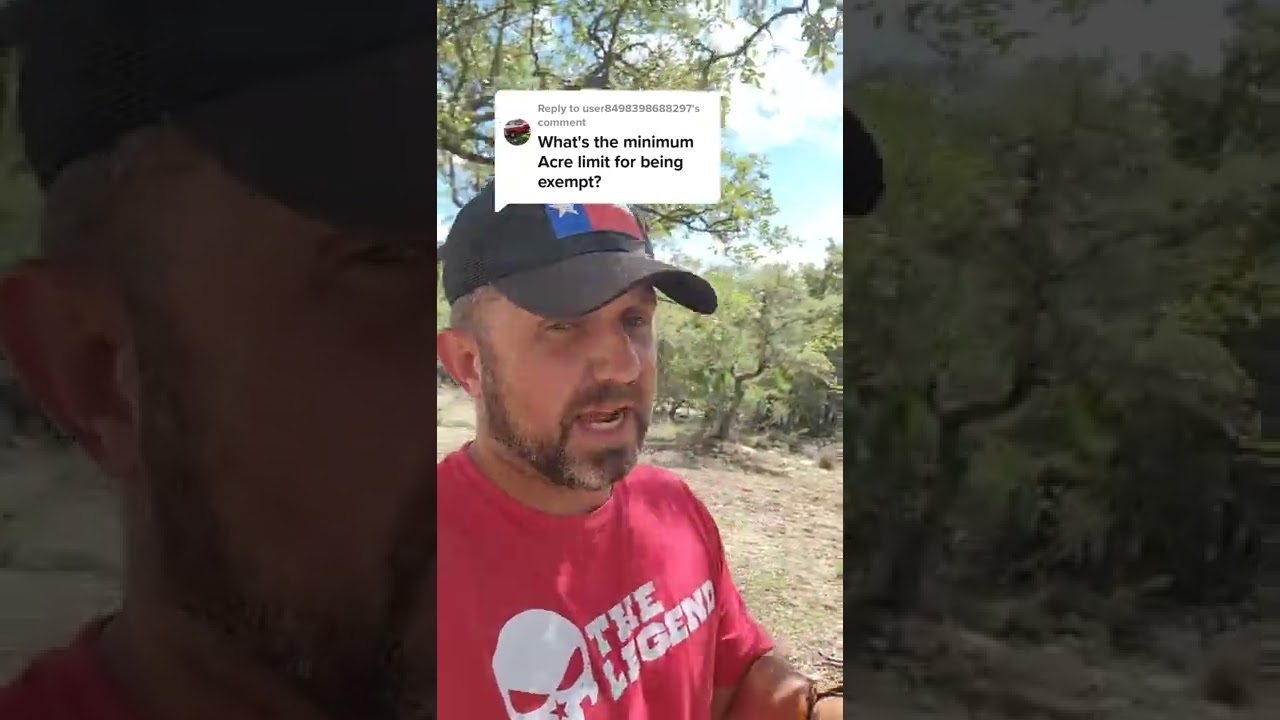 Minimum Acreage for Ag Exemption in Texas