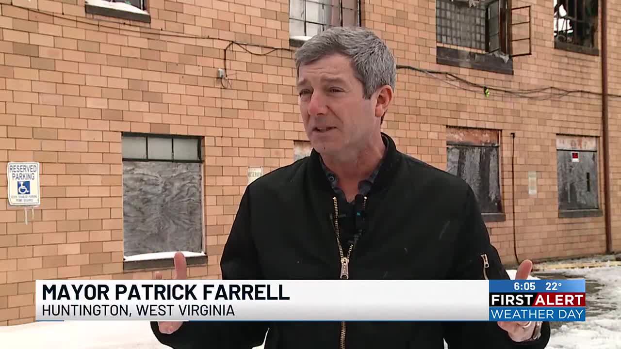 Huntington Mayor Patrick Farrell addresses winter weather conditions