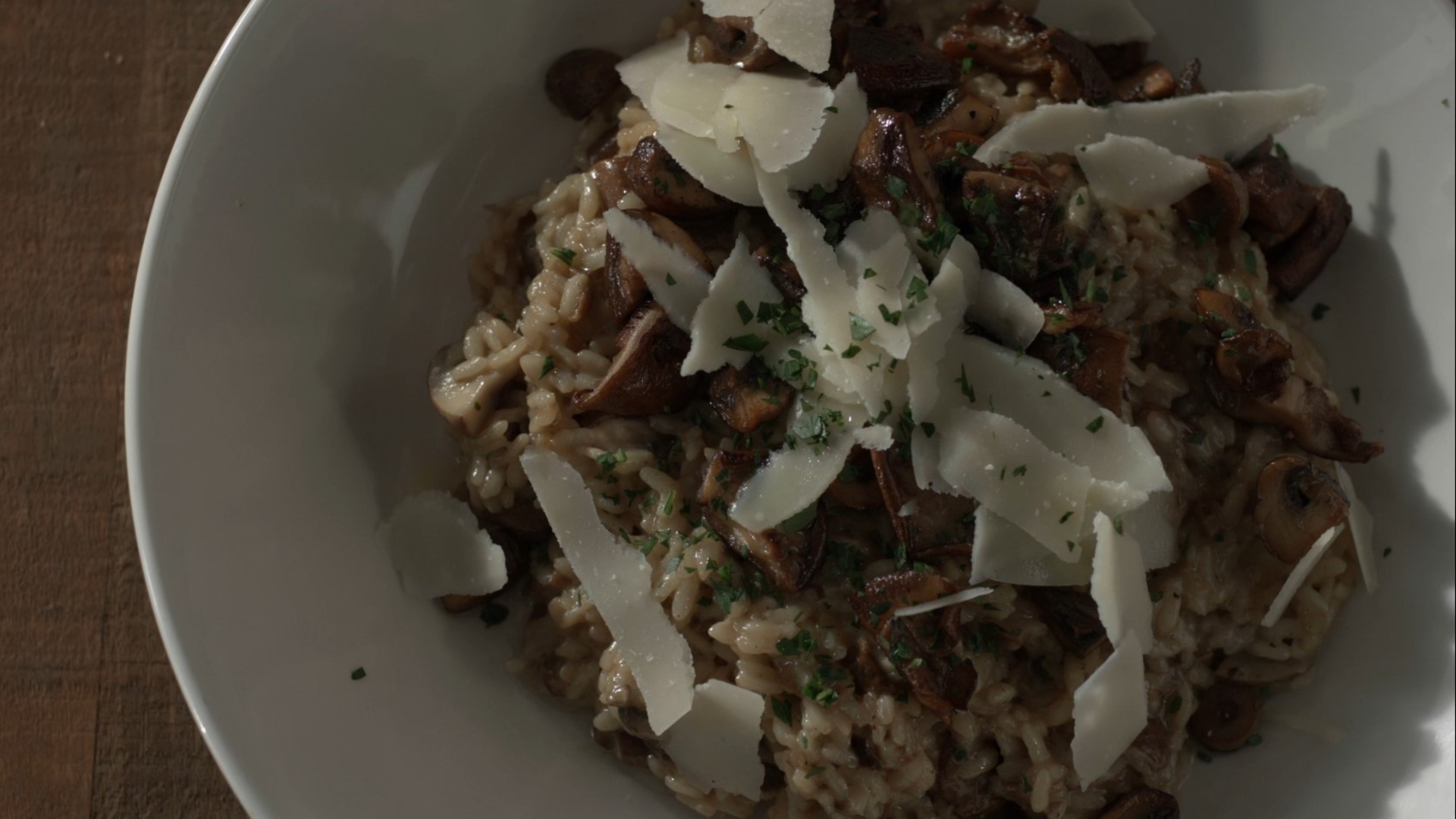Risotto ai funghi, cremoso e saporito