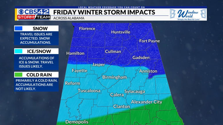 Frigid temperatures continue, Weather Aware Friday for snow and ice ...