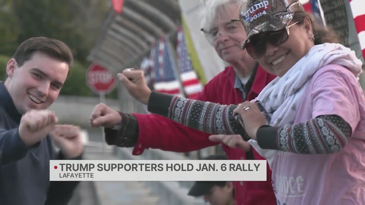 Trump supporters hold Jan. 6 rally in Lafayette