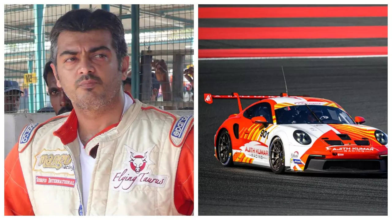 Actor Ajith Kumar crashes race car during Dubai 24 hours practice ...