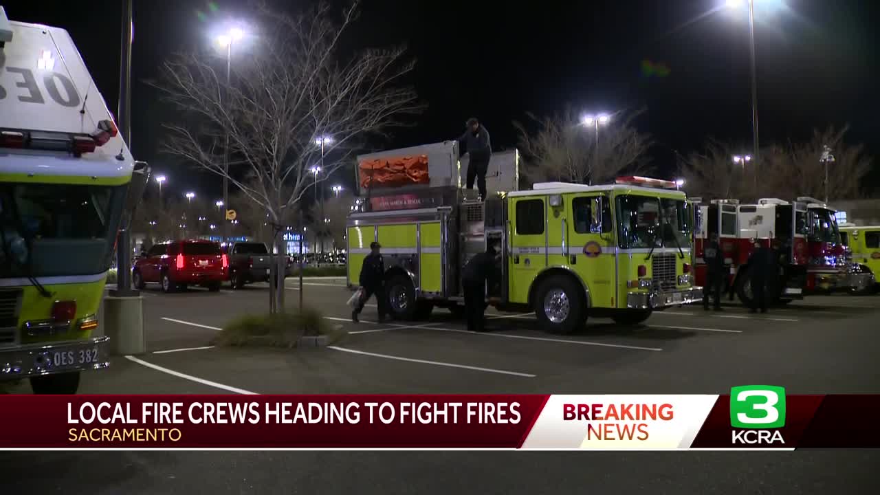 NorCal fire departments send crews to battle fires in LA County