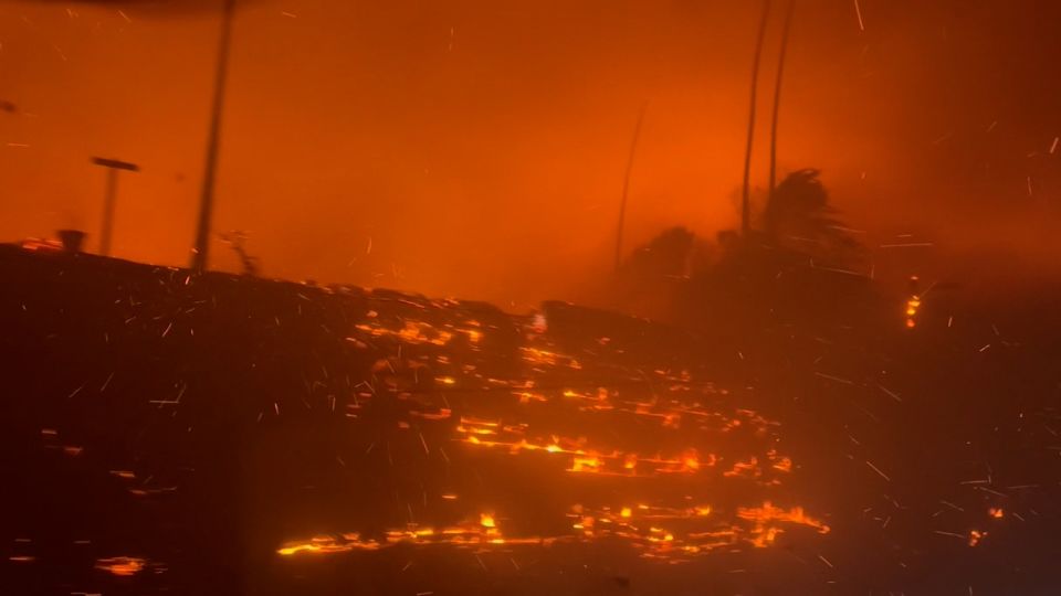 CNN team describes fleeing Southern California wildfire as flames ...