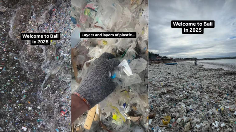 Bali Beaches Struck With Massive 'Trash Wave'; Visuals Show Serene ...