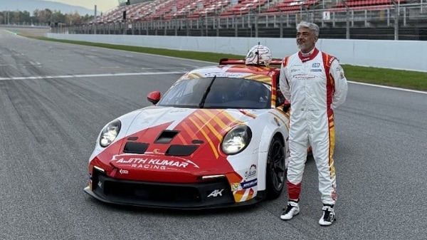 Actor Ajith Kumar spins out and crashes Porsche while racing in Dubai ...