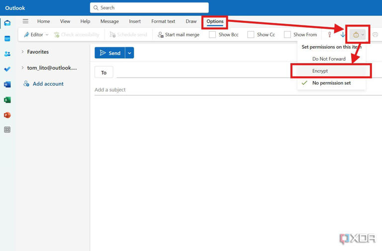 How to encrypt emails Outlook
