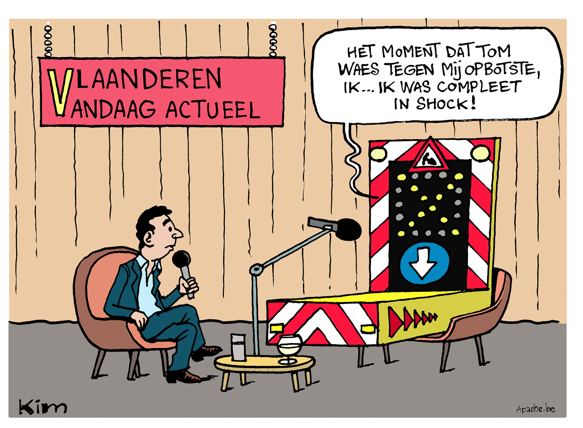 Zou Tom Waes hiermee kunnen lachen?