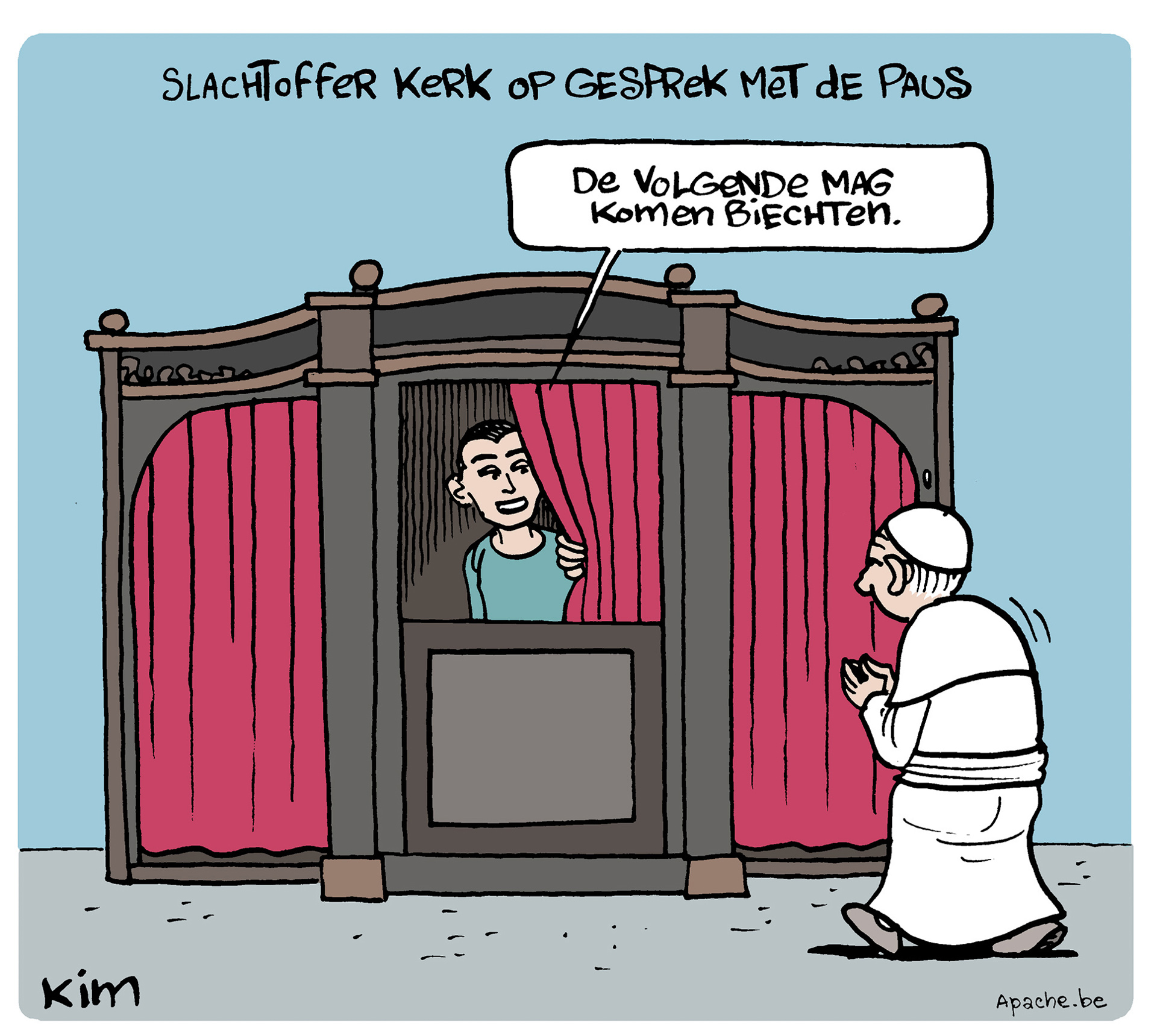 Paus op de biecht?