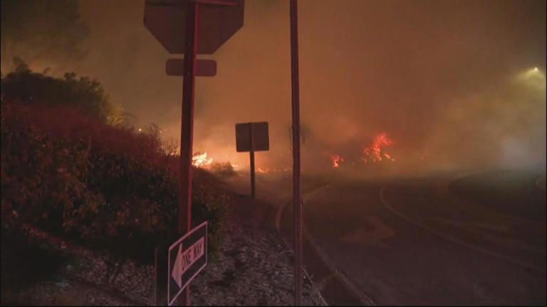Hurst Fire in Sylmar neighborhood of Los Angeles causes immediate ...