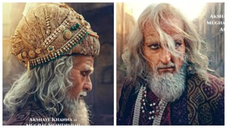 Akshaye Khanna looks unrecognisable as Emperor Aurangzeb in new poster ... Akshaye Khanna looks unrecognisable as Emperor Aurangzeb in new poster ...