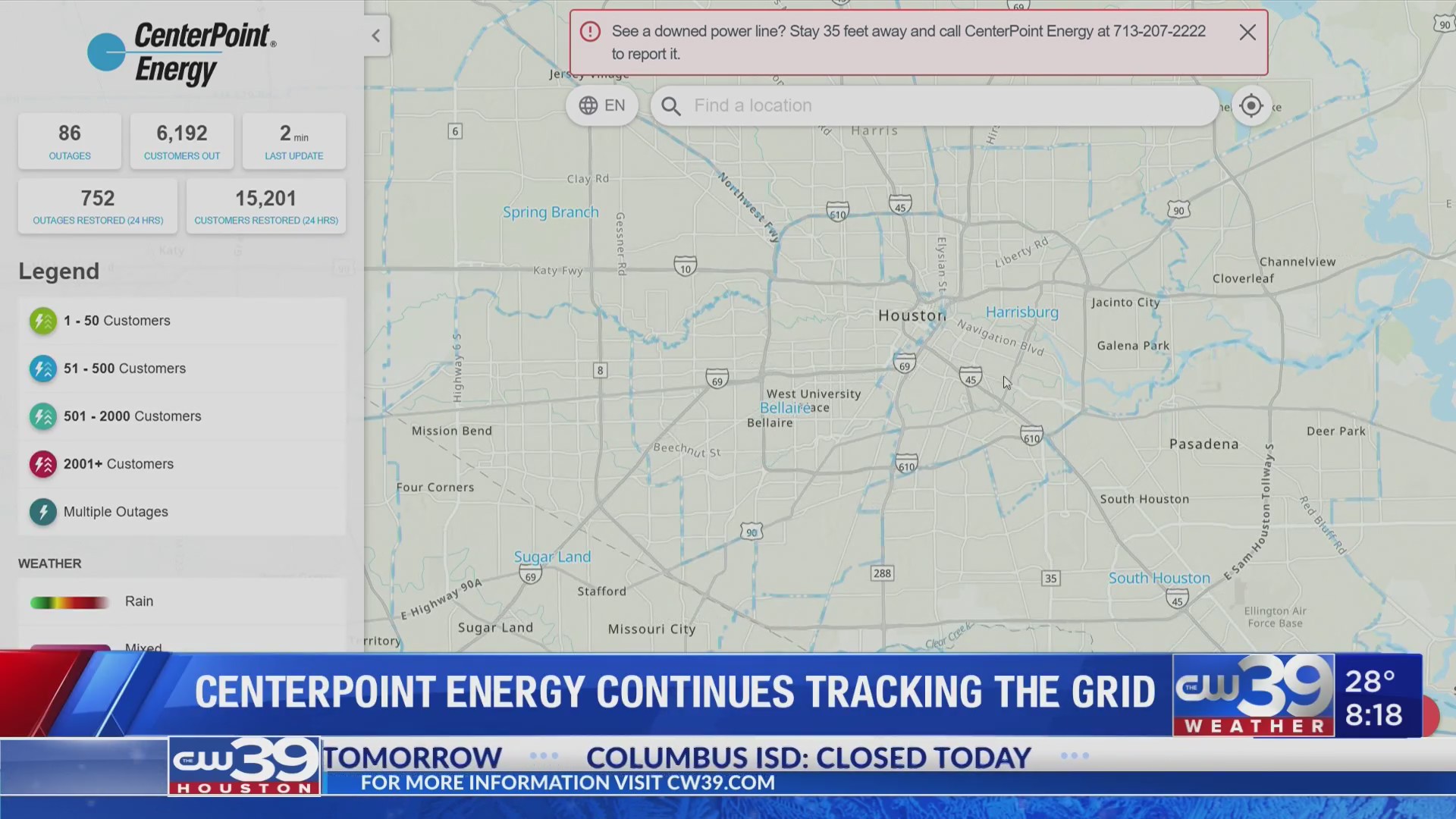 CenterPoint Energy continues to track the grid | CW39 Houston