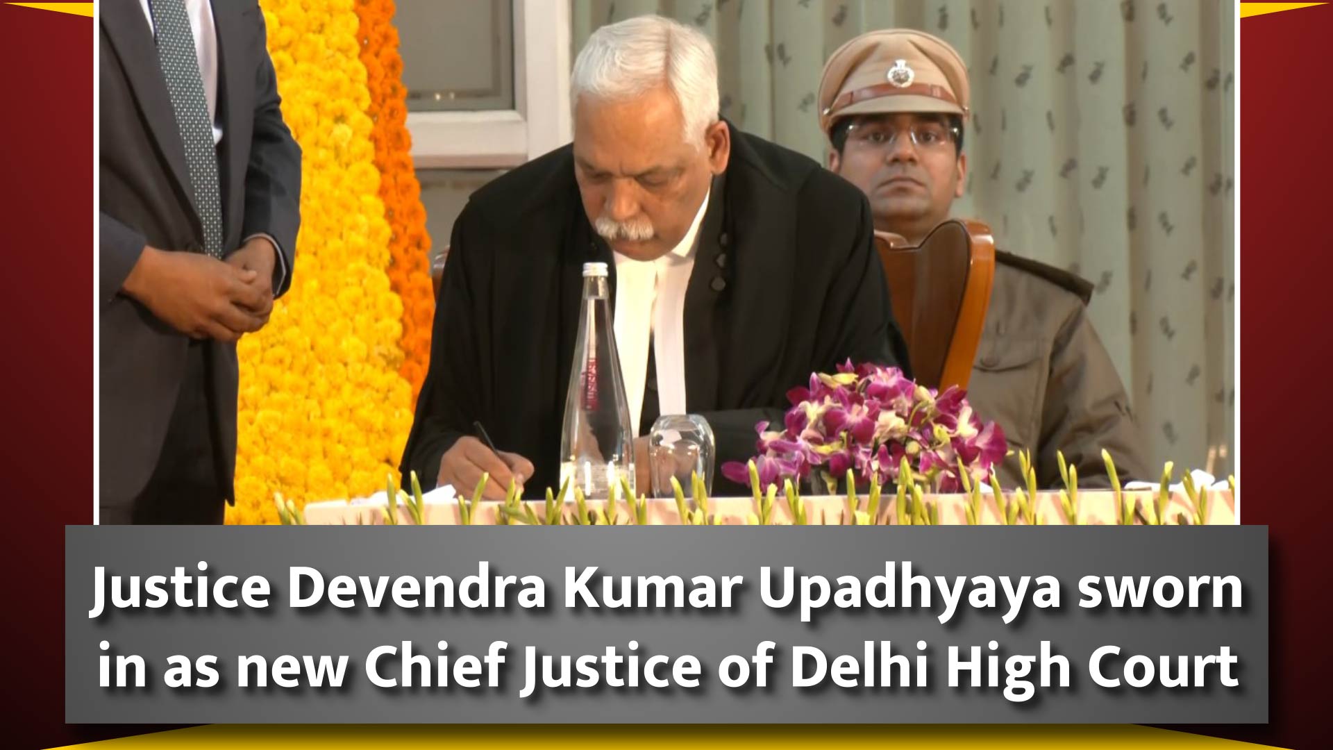 Justice Devendra Kumar Upadhyaya sworn in as new Chief Justice of Delhi ...