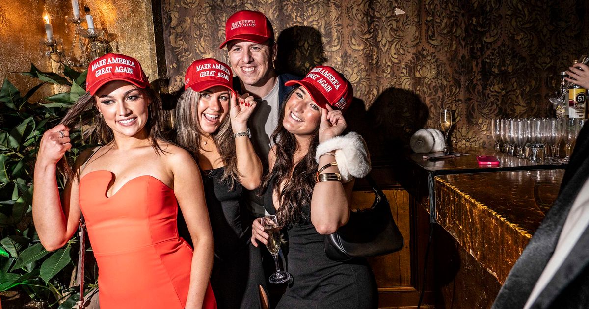 Trump Supporters Party and Rally on Inauguration Eve