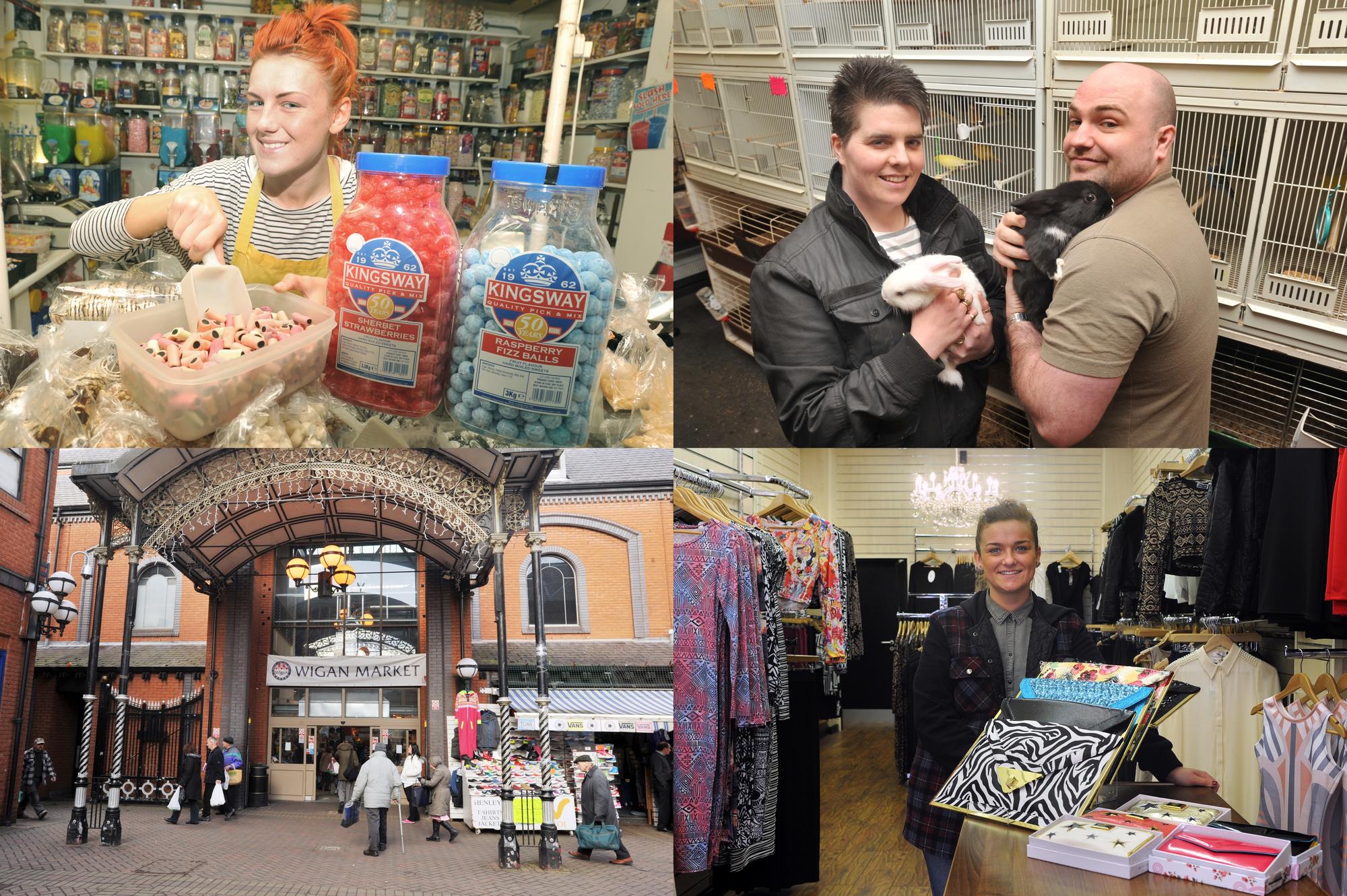 Market and high street Wigan businesses pictured in 2013
