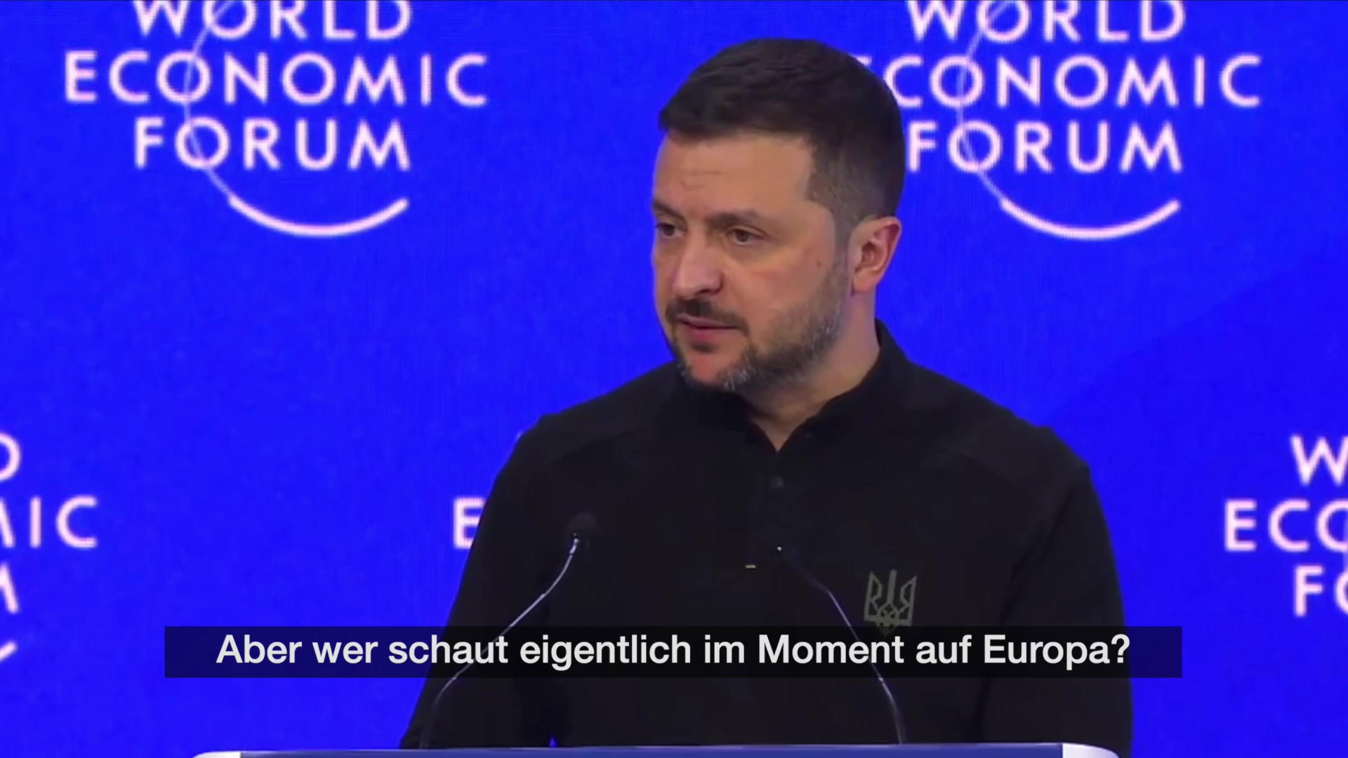 Selenskyj warnt am WEF vor Nebenrolle Europas Selenskyj warnt am WEF vor Nebenrolle Europas