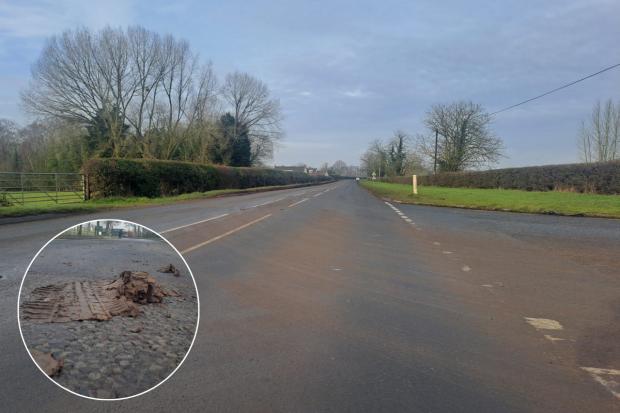 Drivers warned after Worcestershire road gets covered in slippery mud