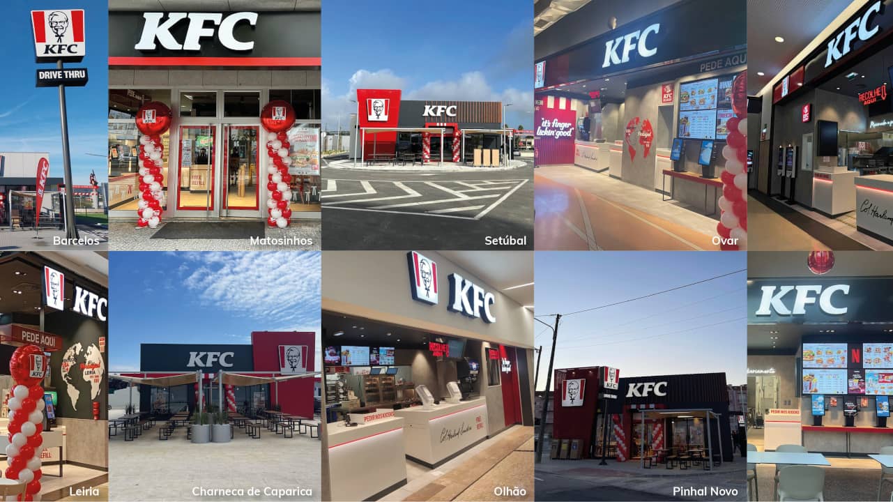 KFC abriu 10 novos restaurantes em Portugal no ano passado