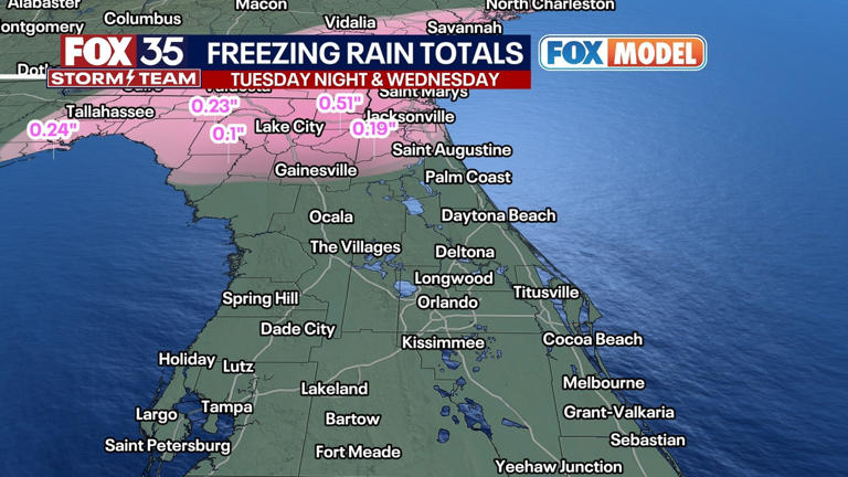 Florida snow forecast: Record snow totals expected as winter system ...