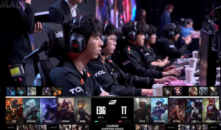 LPL常规赛：EDG 1-3 TT，SeTab游龙成功让一追三